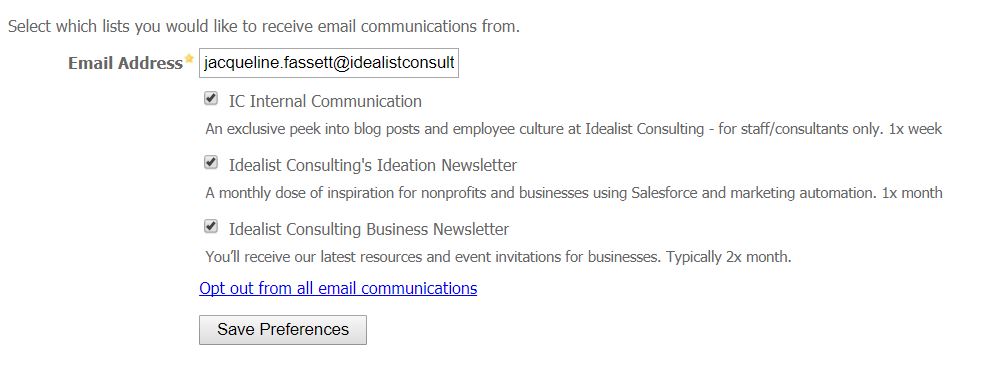 Pardot 101: Email preference page Pardot 101: Email preference page